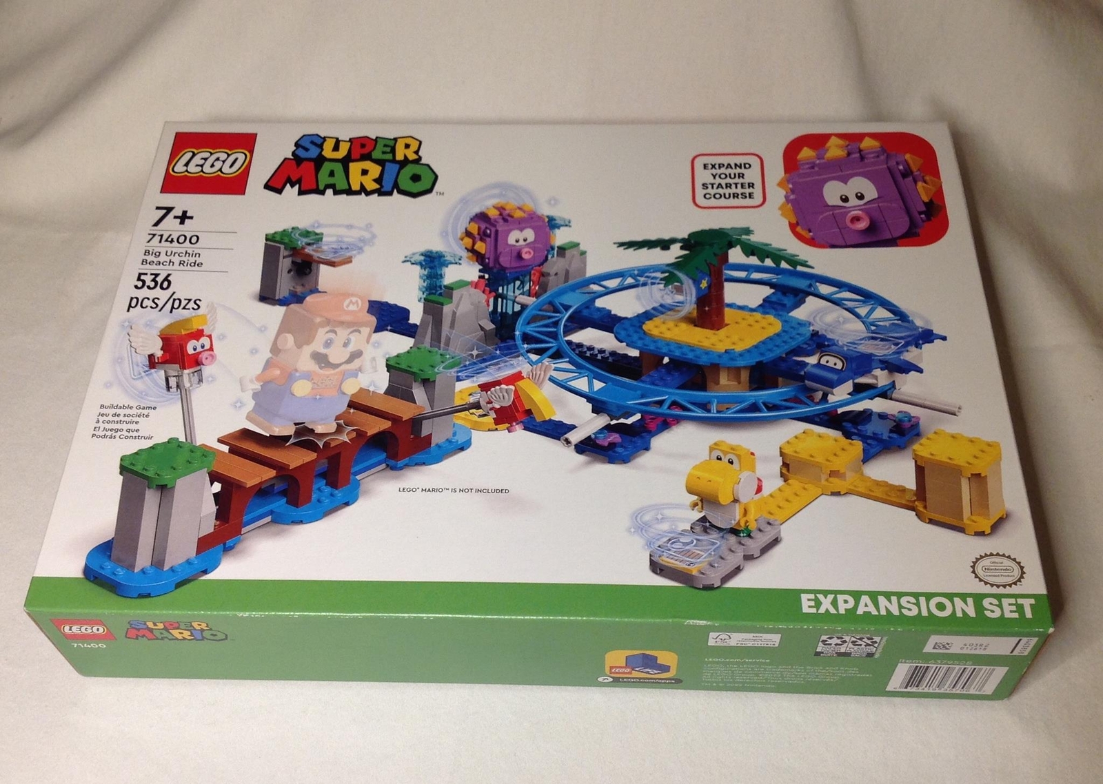 New Lego 71400 Super Mario Big Urchin Beach Ride Expansion building set ...