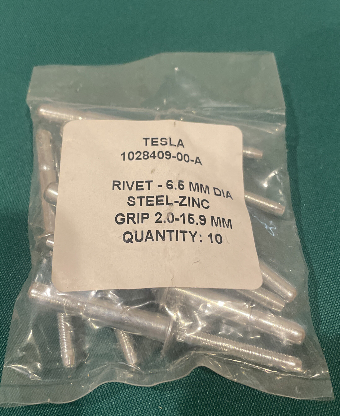 Tesla+Rivet+-+Part+%23+1028409-00-A for sale online | eBay