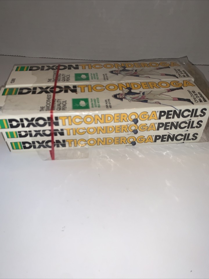 Vintage Dixon Ticonderoga Pencils NO.2 Soft #1388 Ethan Allen 6 DOZ. | eBay