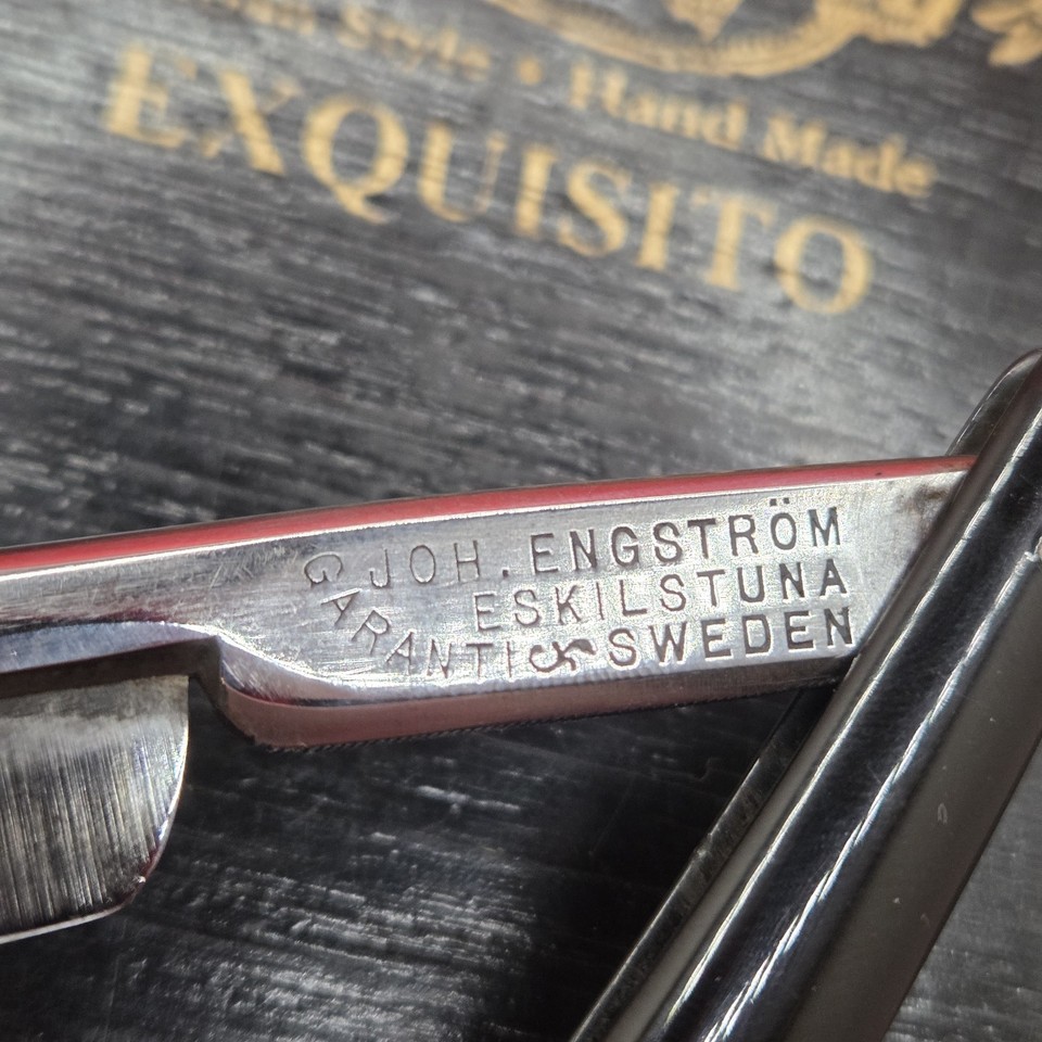 Vintage/Antique 3/4 Joh Engstrom, Eskilstuna Razor. Swedish. Original ...