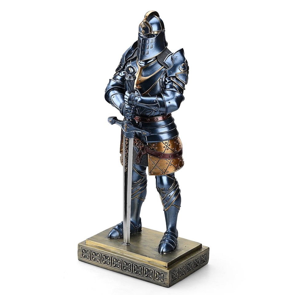 Medieval Knight Statue King's Guard Medieval Decor Polyresin Knight ...