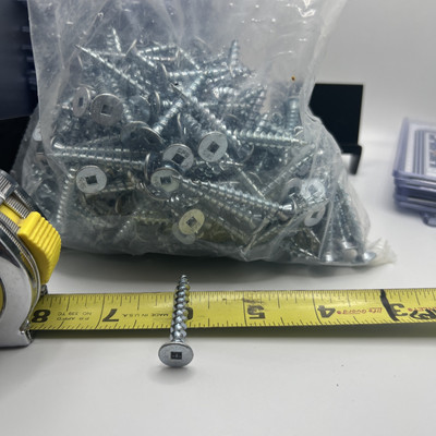 1-1/2” SQUARE DRIVE FLAT HEAD Screws Stainless 200 Screws SFS | eBay