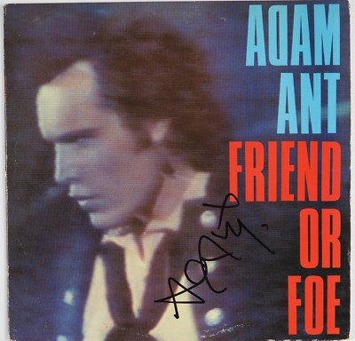 Adam Ant Signed Autograph Album JSA Record Vinyl Friend Or Foe | eBay