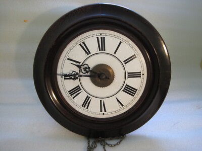 Running Antique German Postman's Alarm Clock Wood Plates Old | eBay