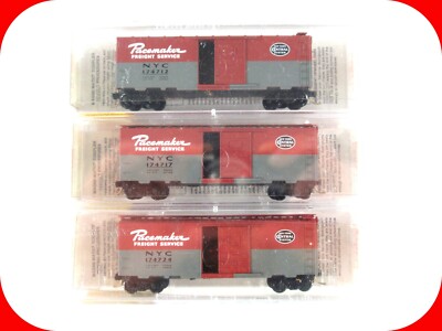 N Scale ***NEW YORK CENTRAL PACEMAKER*** 40' Box Car 3-Pack - Micro ...