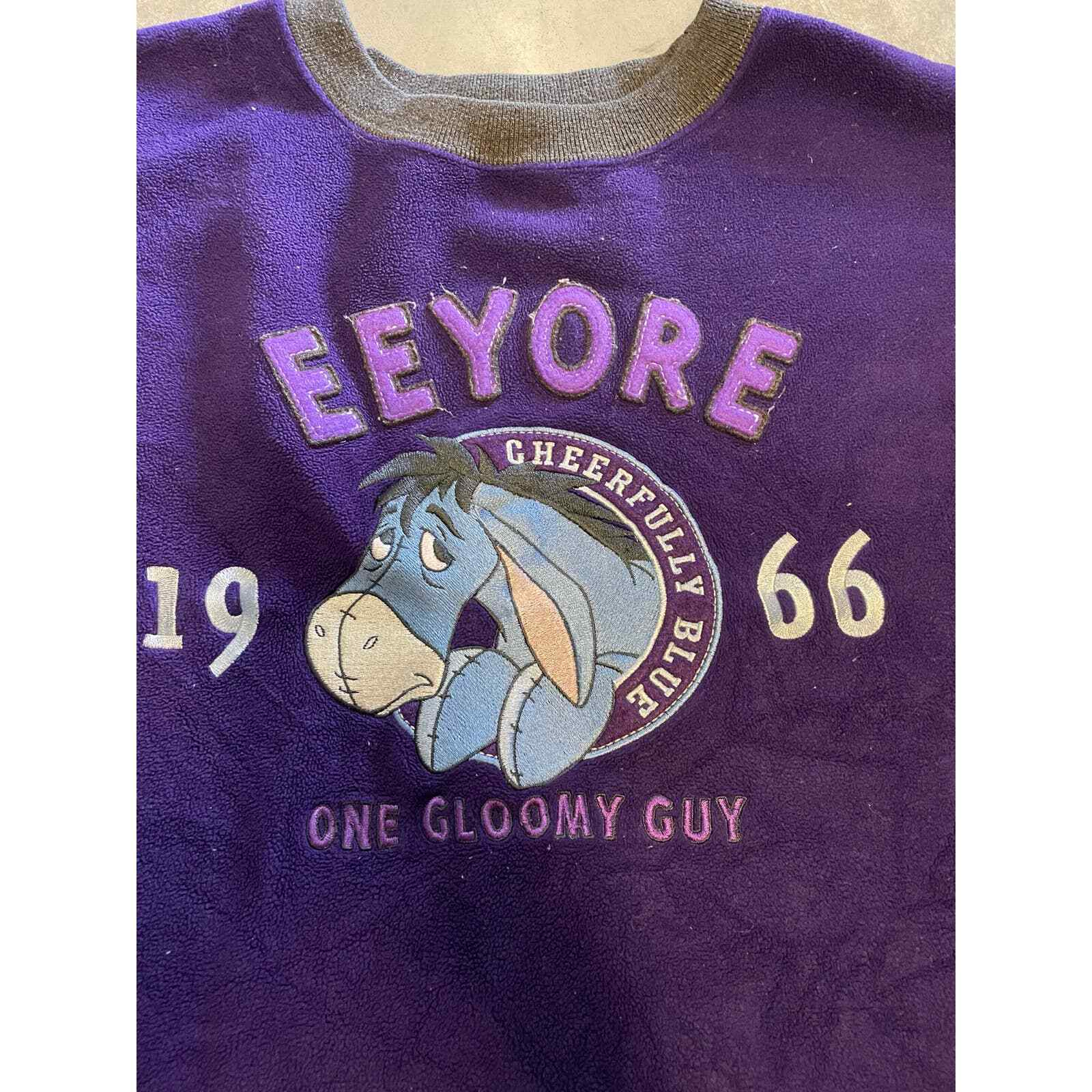 Vintage Disney Eeyore Fleece Sweatshirt 1966 Gloomy G… - Gem