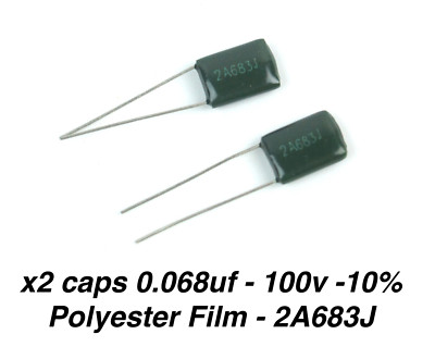 X2 Capacitors 0.068Uf - 100V - Polyester Film Guitar, Bass, Amp ...