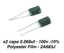 X2 Capacitors 0.068uf - 100v - Polyester Film Guitar,Bass, Amp - 2A683J ...