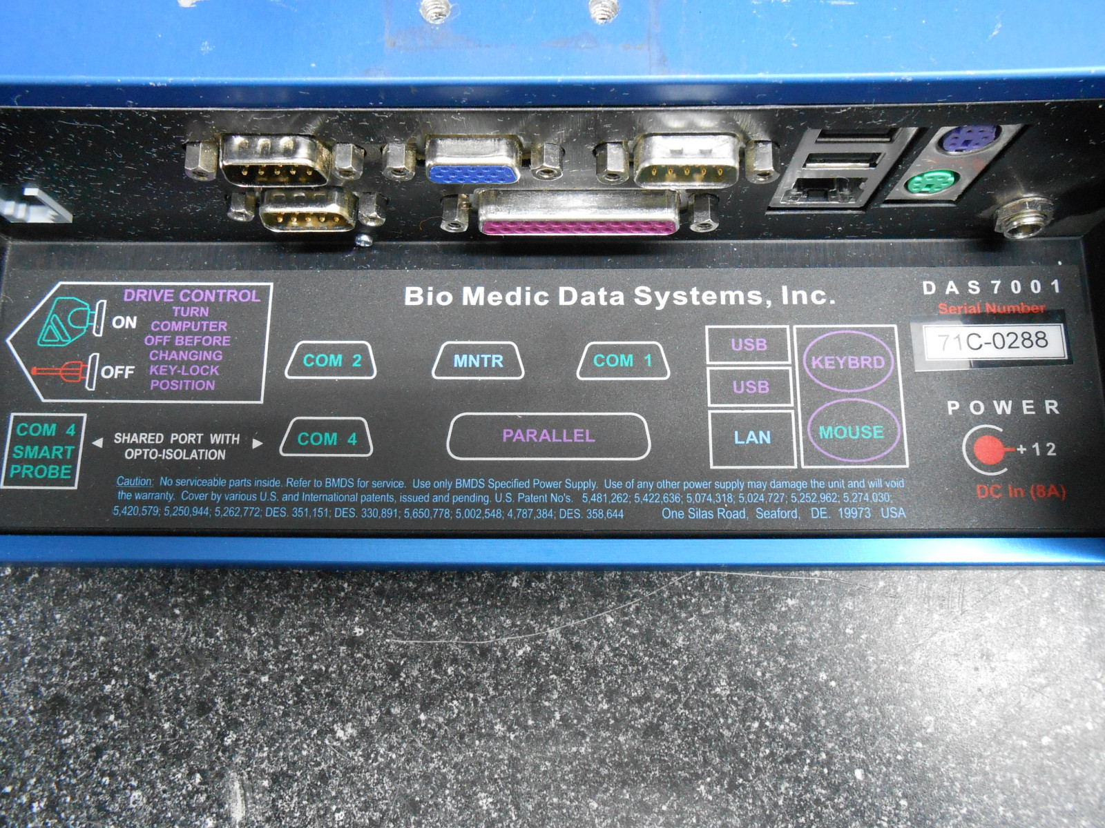 BMDS (BIO MEDIC DATA SYSTEMS) DAS 7001 LAB ANIMAL IDENTIFICATION SYSTEM ...