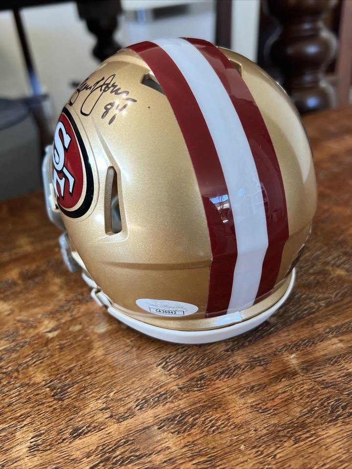 Brent Jones Signed San Francisco 49ers Mini Helmet JSA Coa Autographed ...