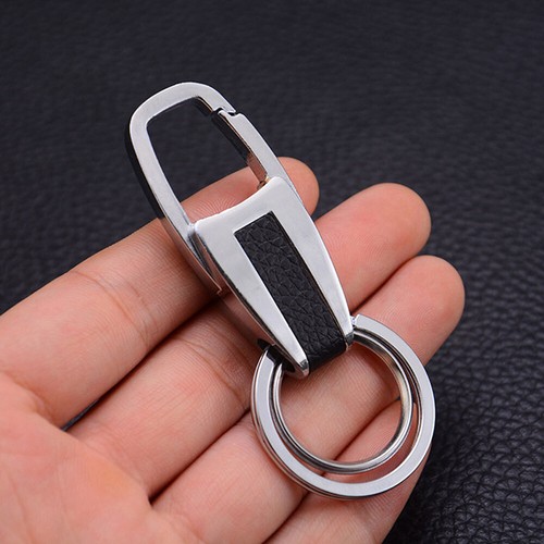 Silver Key chains Double ring Separate your home and office key Car key ...