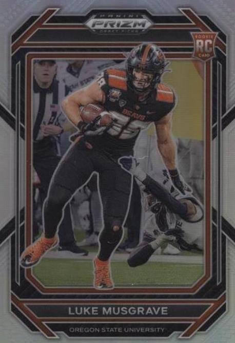 2023 Panini Prizm Draft Picks - Luke Musgrave #158 Silver Prizm (RC ...