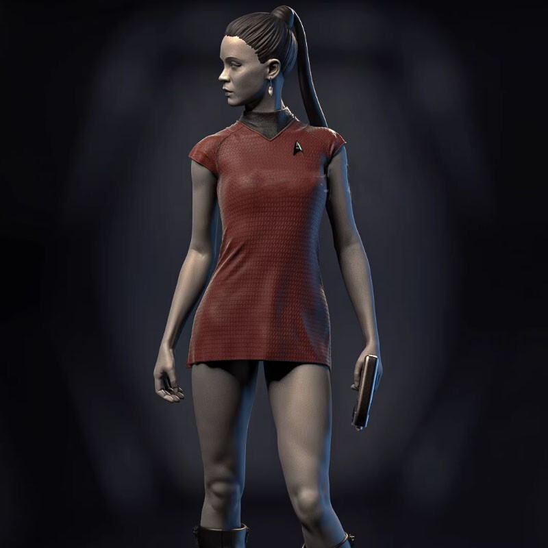 1/24 Resin Figure Unpainted Model Kit 75mm Sexy Star Girl Unassembled ...