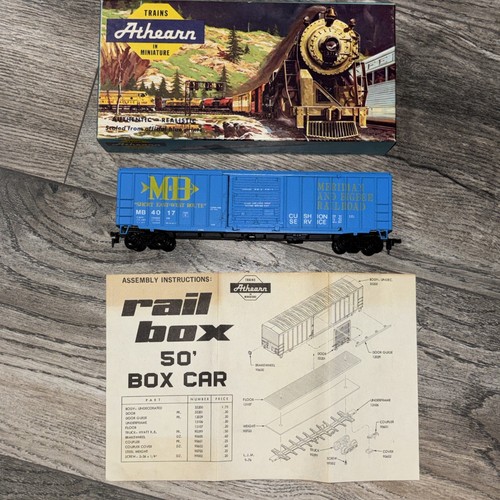 50' FMC BOX CAR FOR MERIDIAN & BIGBEE RR. BY ATHEARN PO RTOR | eBay