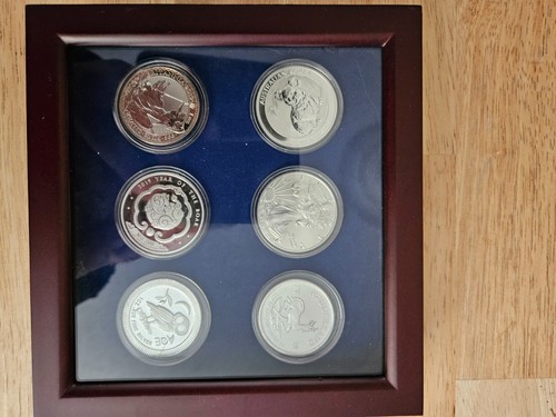 Flawless 2019 Danbury Mint "Best Coins of the Year" 6 Coin Set 6 oz 999 ...