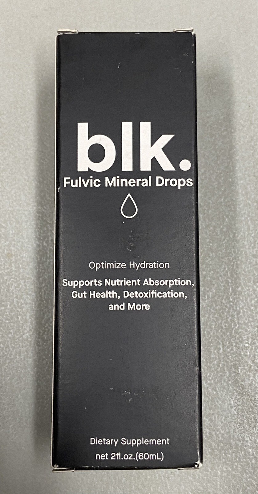 blk. Fulvic Mineral Drops 2oz Ph 8+ Alkaline Water Gut Health Detox ...