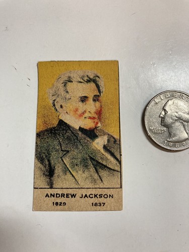 1921 W563 Andrew Jackson 1829 to 1837 strip card | eBay