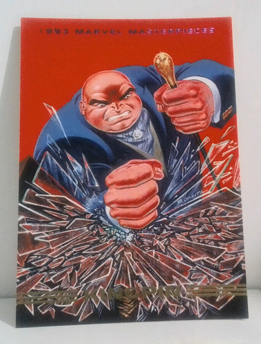 GREAT DEAL 1993 Marvel Masterpieces KINGPIN Collector Trading Card #56 ...