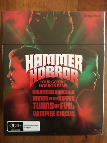 OOP Hammer Horror 4 Gothic Horror Films Imprint blu ray box set Vampire ...