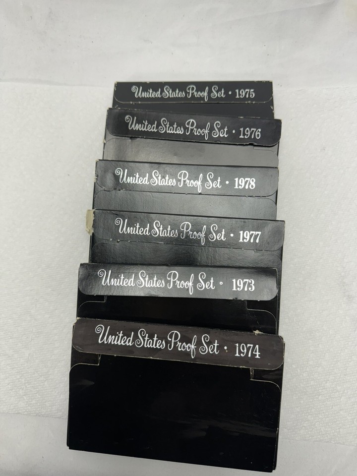 1973-1978-S Proof Sets!! NICE ORIGINAL BOXES! All 6 Sets! | eBay