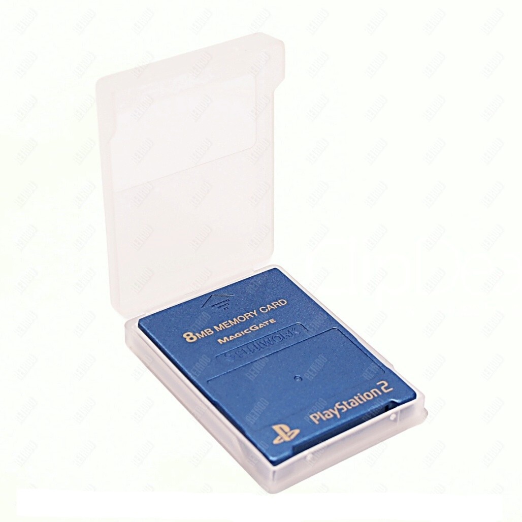 Fujiwork Metallic Blue Licensed PlayStation2 8MB MagicGate Memory Card ...
