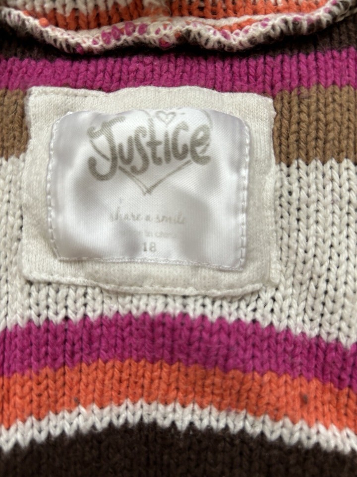 Justice Size 18 Wrap Cardigan Hooded | eBay