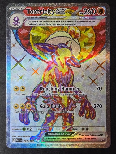 Toxtricity ex 227/182 Ultra Rare Paradox Rift Pokémon Card | eBay