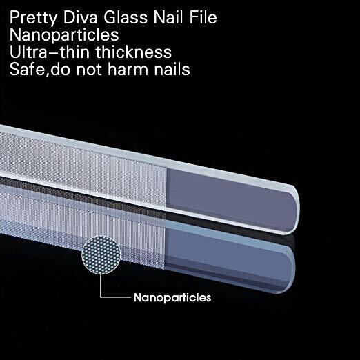2-Pack Crystal Glass Nail File Professional Durable Fingernail Shaping ...