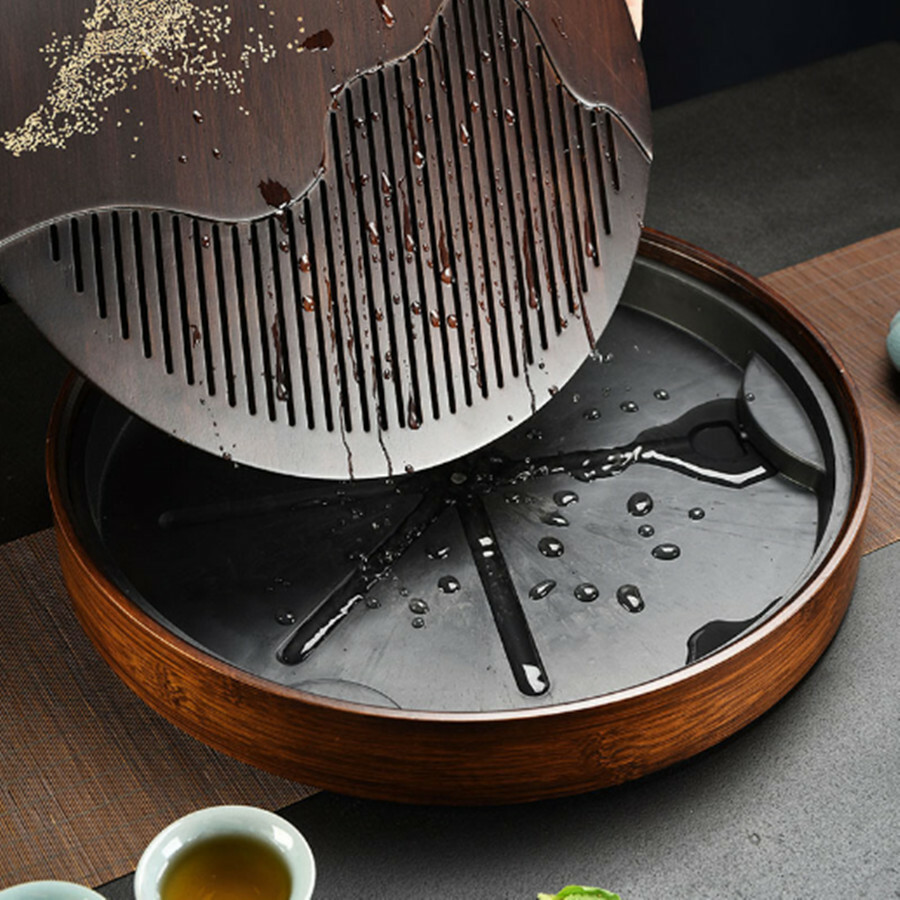 Tea Tray Luxury Natural Bamboo Kung Fu Gongfu Tea Tray Table Water ...