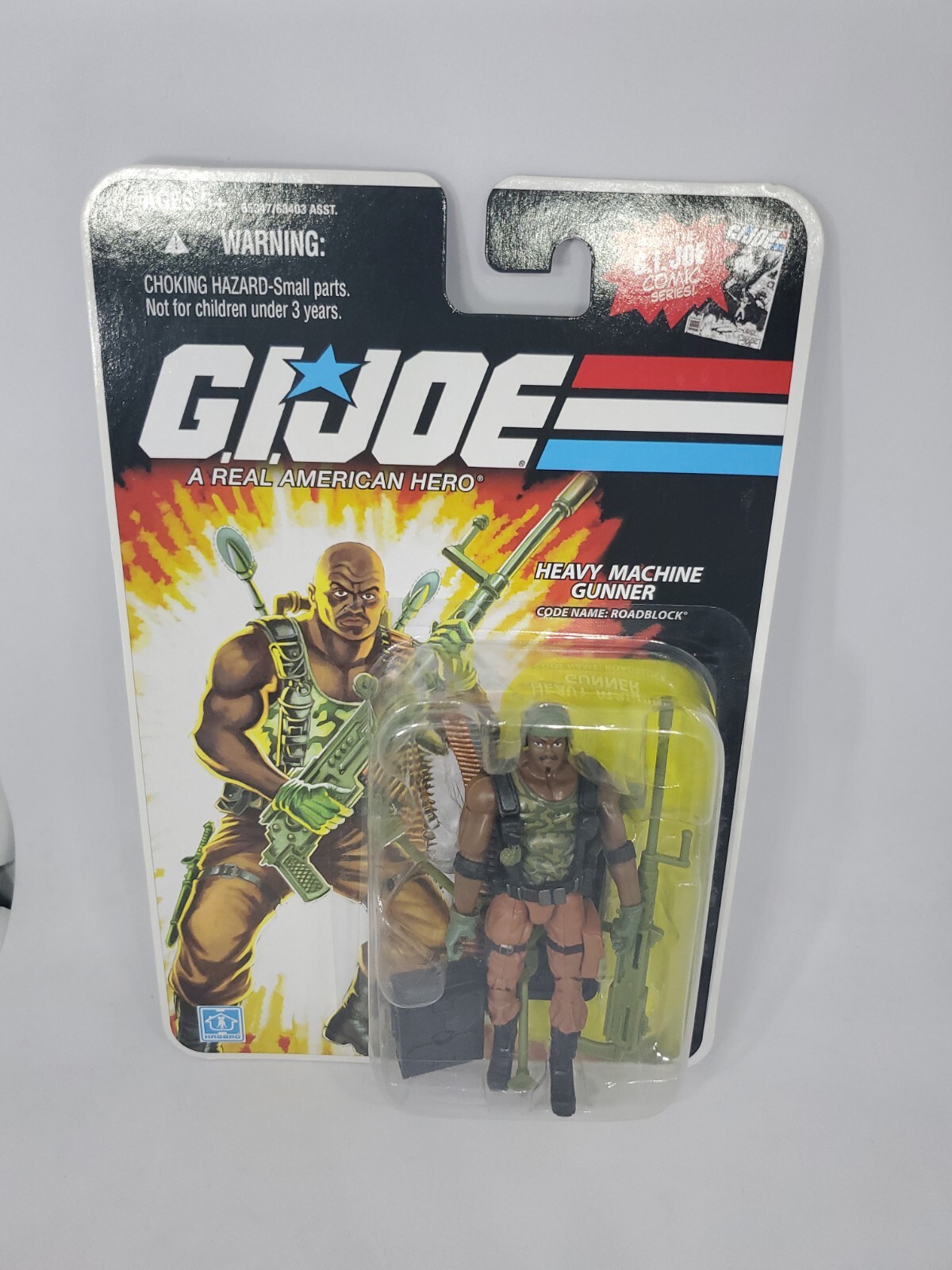 Hasbro GI Joe 25th Anniversary HEAVY MACHINE GUNNER: Roadblock Action ...