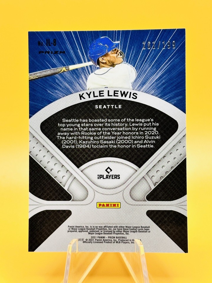 2021 Panini Prizm Kyle Lewis Blue Donut Sparkle 161/199 Seattle ...