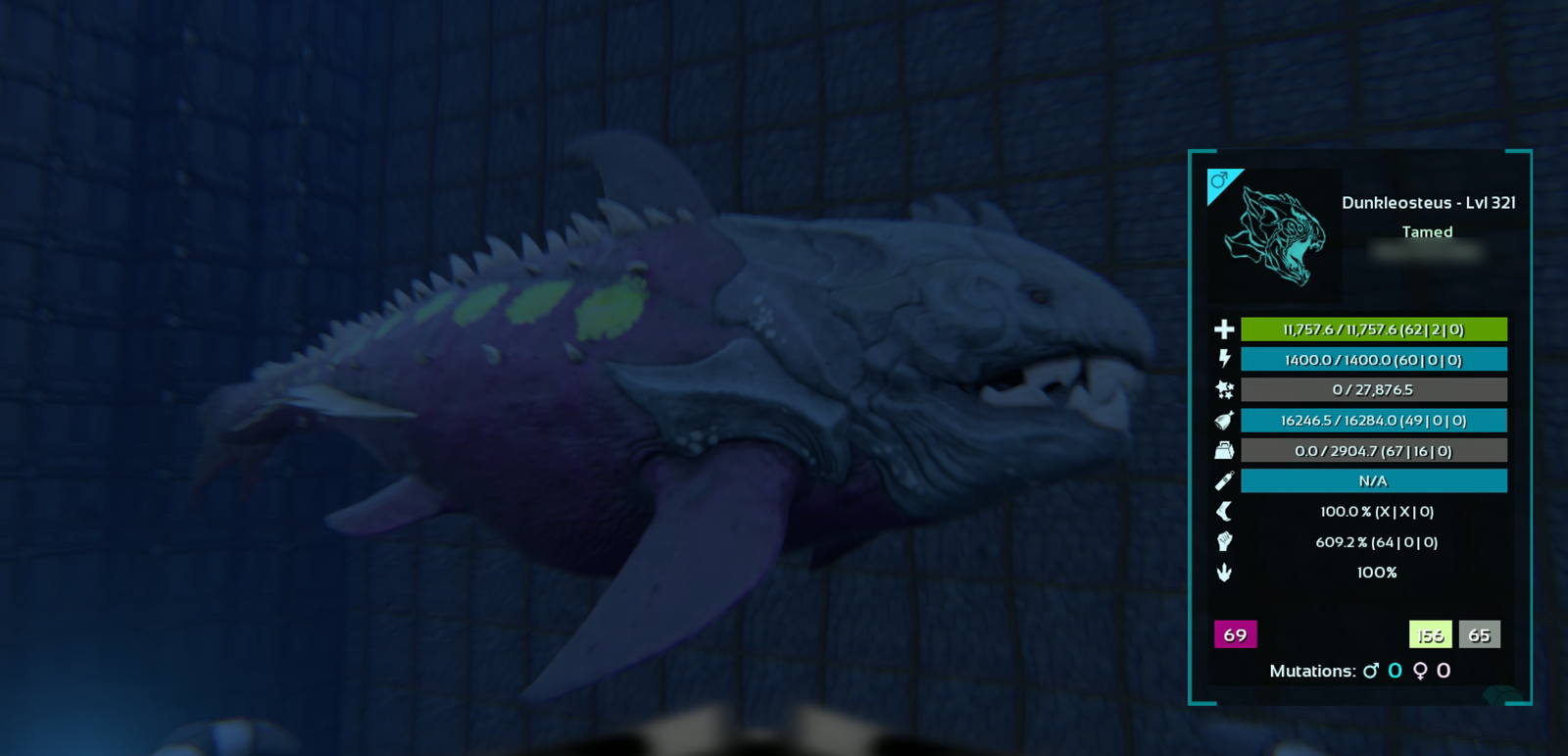 ARK Survival Ascended PvE - *TOP STATS* Dunk | Dunkleosteus - 2904W 609 ...