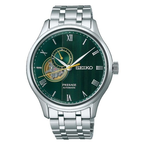 Seiko Pre sage SSA463J1 Skeleton Automatic Green Dial SSA463 Dress ...