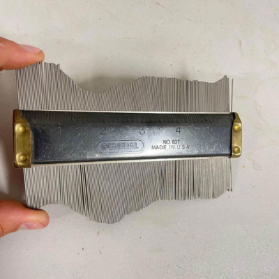 General Tools 837 - 6" Contour Gauge Gage Stainless Steel Pins Angle ...