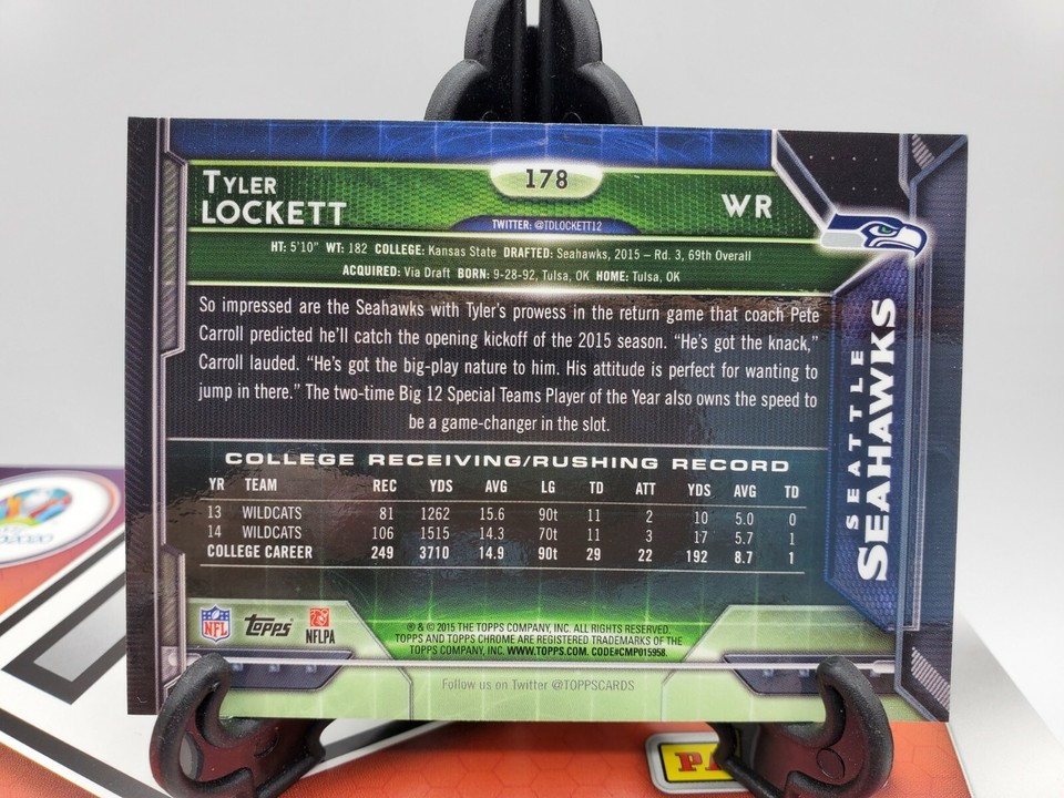 2015 Topps Chrome Football #178 Tyler Lockett Rookie Card | eBay