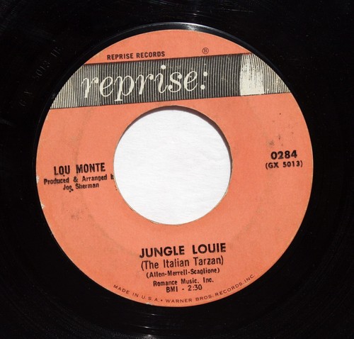 LOU MONTE Novelty Comedy 45rpm Jungle Louie b/w Hello Dolly! HEAR | eBay