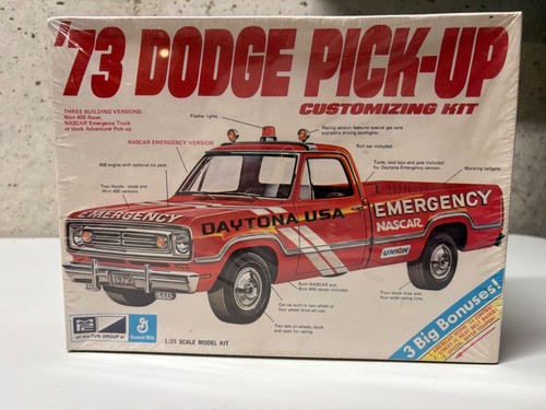 MPC '73 Dodge Pickup Customizing Kit 1/25 Model Kit NASCAR Emergency ...