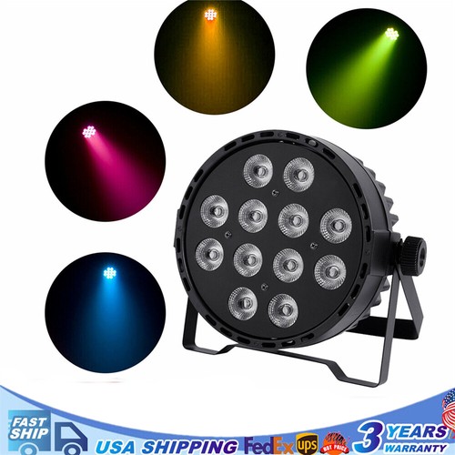 12LED 120W RGBW PAR64 Light DMX DJ Stage Light 4IN1 Color Mixing Wash ...