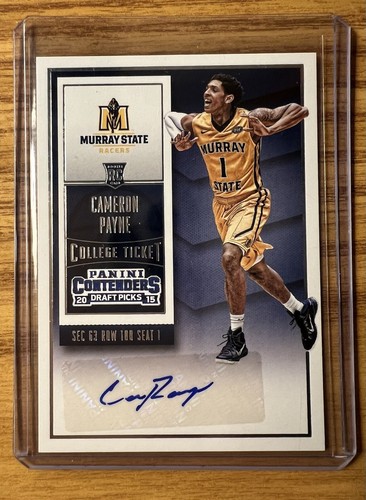 2015 Contenders Draft Picks Auto College Ticket Cameron Cam Payne ...