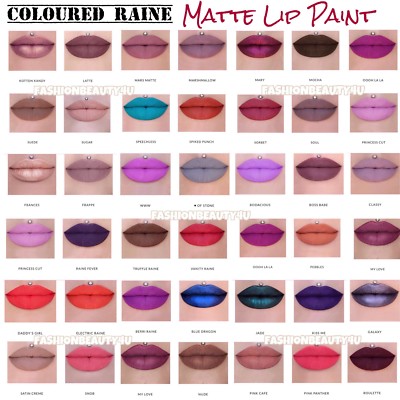 Coloured Raine LIP PAINT Liquid Lipstick FULL SZ Rare Shades BNIB ...
