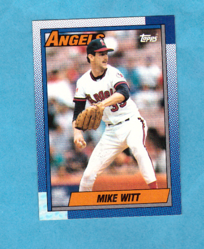 1990 Topps Baseball Card #650 Mike Witt Angels | eBay