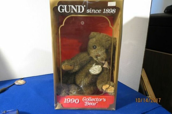 GUND BRAND 1990 Limited Edition Brown Collector's Teddy Bear for sale ...