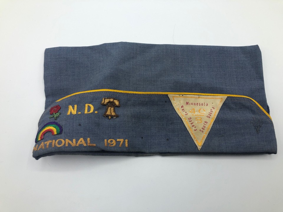 Vintage Garrison Cap Navy Blue Cheminot National 1971 40&8 North Dakota ...