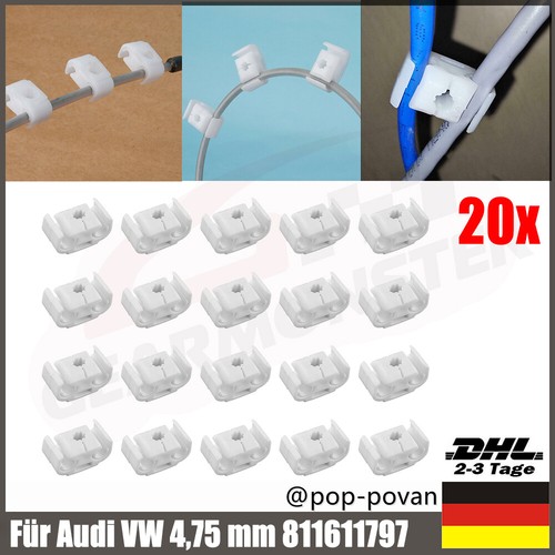 20x Brems Leitung Halterung Leitungshalter Clips 4,75 für Audi Seat VW ...