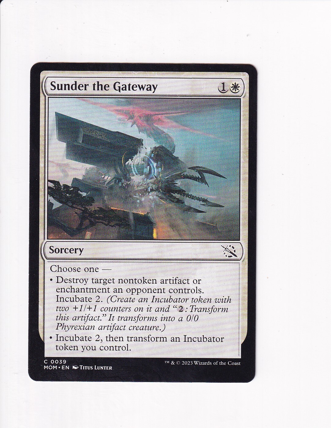 MTG MAGIC THE GATHERING MARCH OF THE MACHINE SUNDER THE GATEWAY (X) | eBay