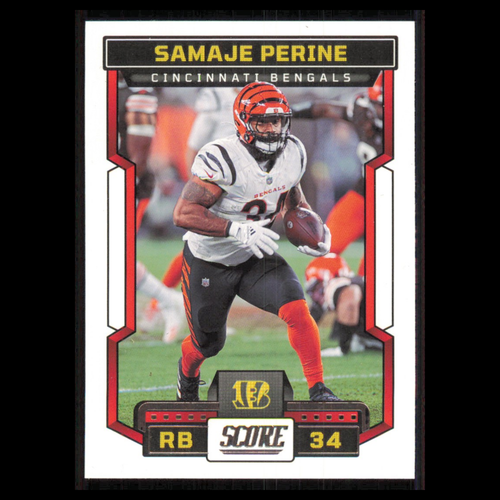 Samaje Perine #201 2023 Score Cincinnati Bengals Football Card NFL NM ...