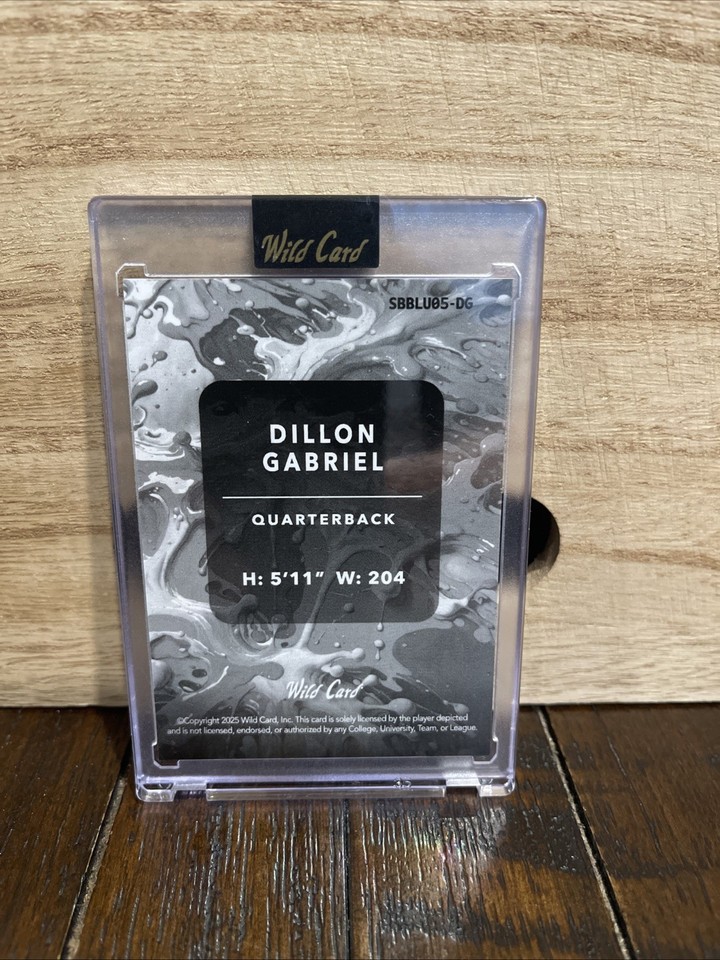 2025 Wild Card Splat Football Pro Look Rookie 6/6 Dillon Gabriel Browns ...