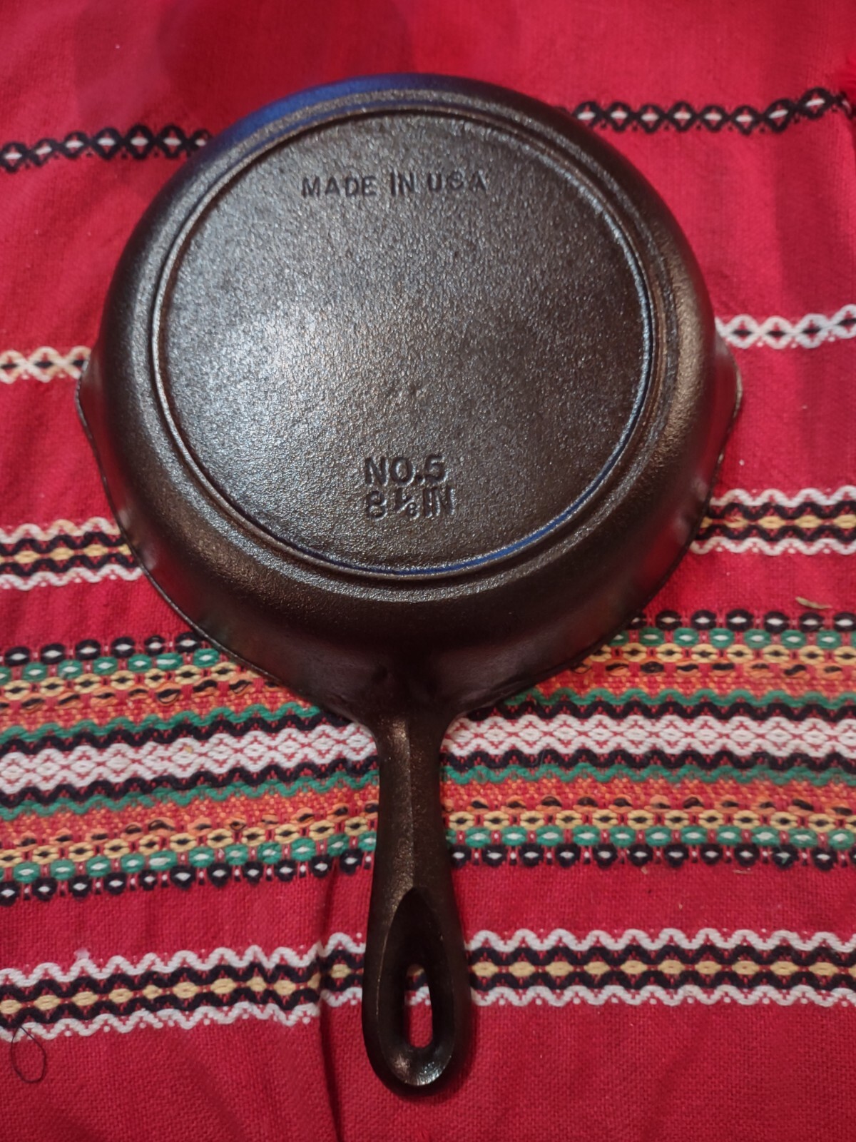 Birmingham Stove & Range Co (BSR) No. 5 Cast Iron Skillet 8 1/8" W/Heat ...
