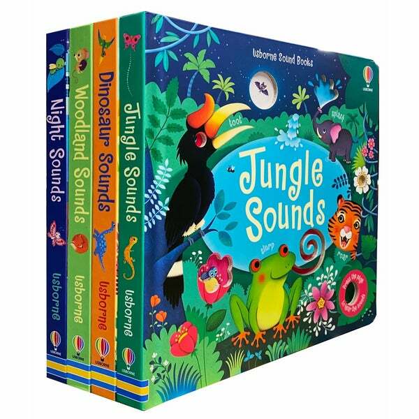 Usborne Animal Sounds Books 5 Books Collection Set Zoo Sounds Night ...