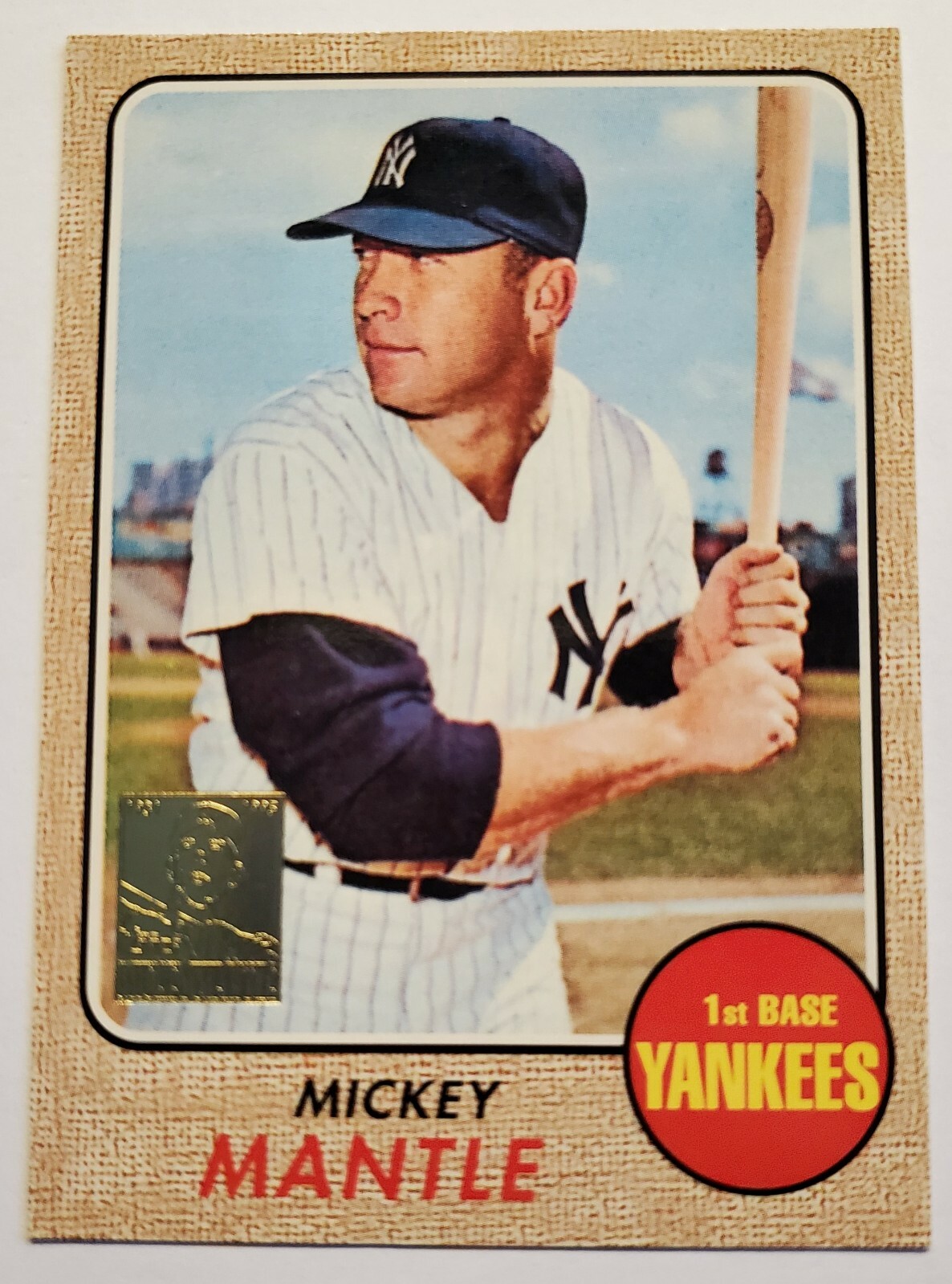 1996 Topps - Mickey Mantle Commemorative Reprints 1968 Topps #18 Mickey ...